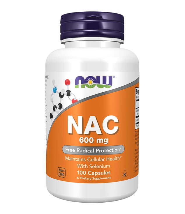 PALMARYA - NOW FOODS | NAC 600 MG FREE RADICAL PROTECTION CAPSULES